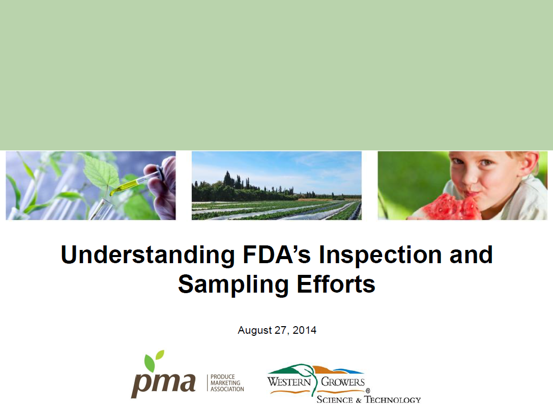Understanding FDA's Inspection and Sampling Efforts | Western Growers