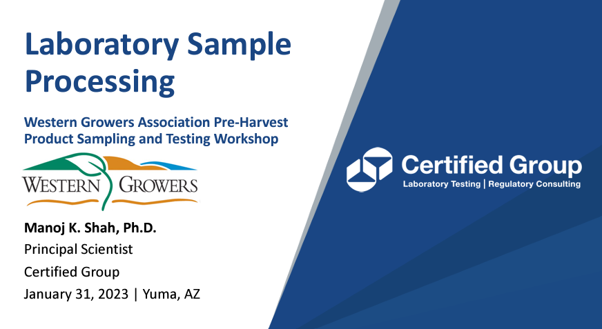 Western Growers and CA LGMA Co-host Pre-harvest Product Testing ...
